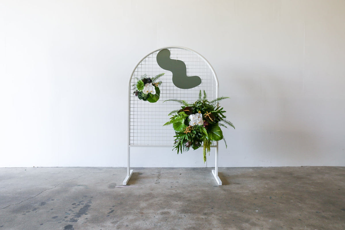 MRS MESH Arch - WHITE | STRUCTURE, SHELVING, WALL HIRE SYDNEY REGION ...
