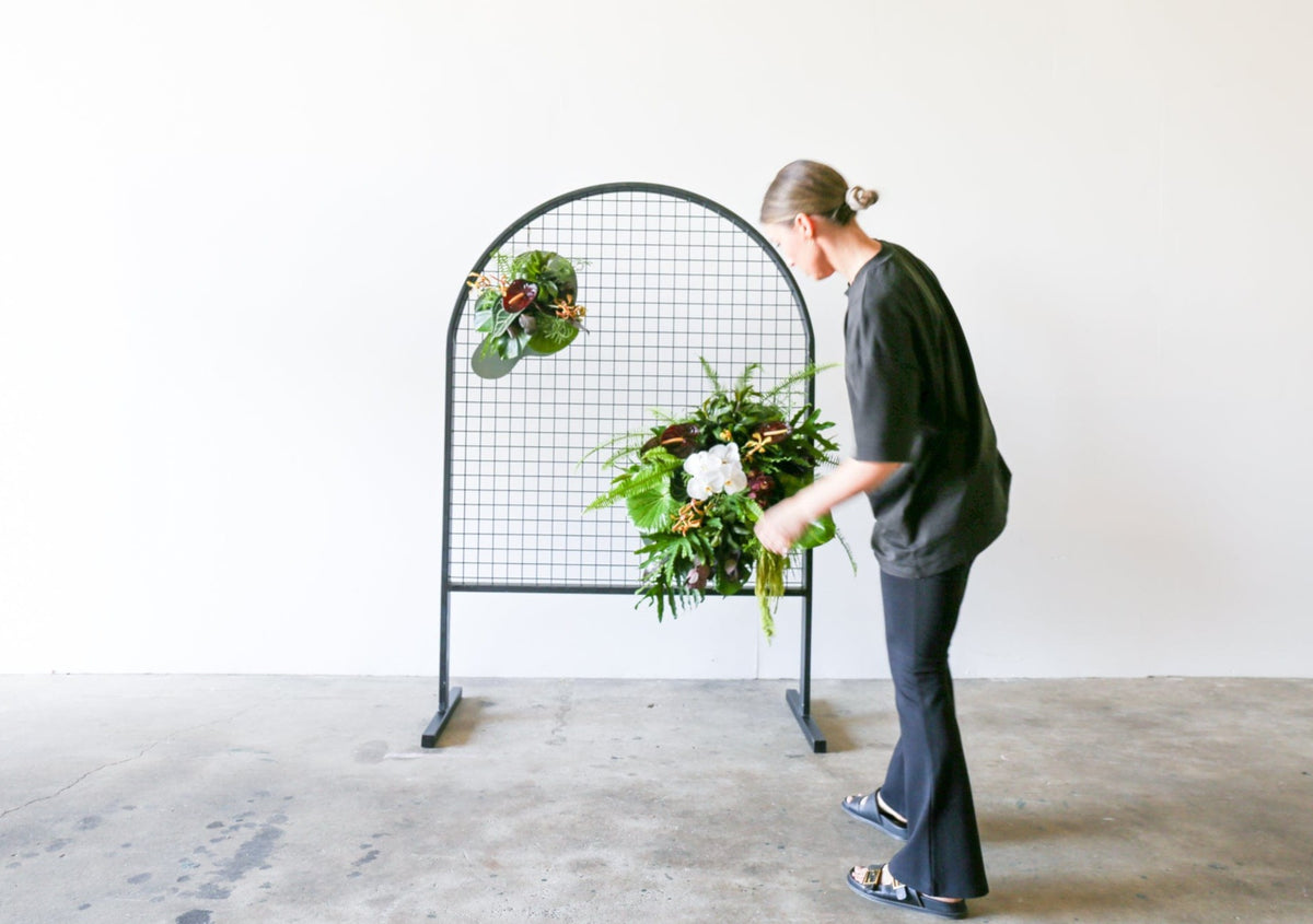 MRS MESH Arch - BLACK | STRUCTURE, SHELVING, WALL HIRE SYDNEY REGION ...
