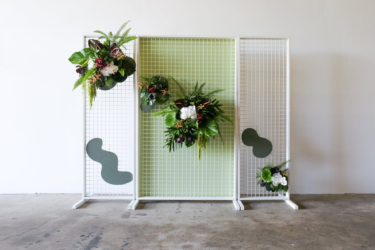 MINI MESH Wall Unit - WHITE | STRUCTURE, SHELVING, WALL HIRE SYDNEY ...