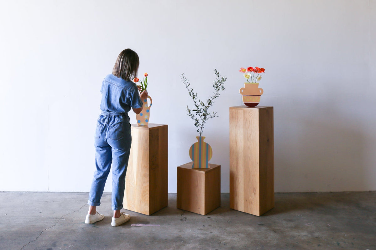 ACC American Oak Plinth - RECTANGLE 900mm H - PLINTH HIRE SYDNEY REGION ...