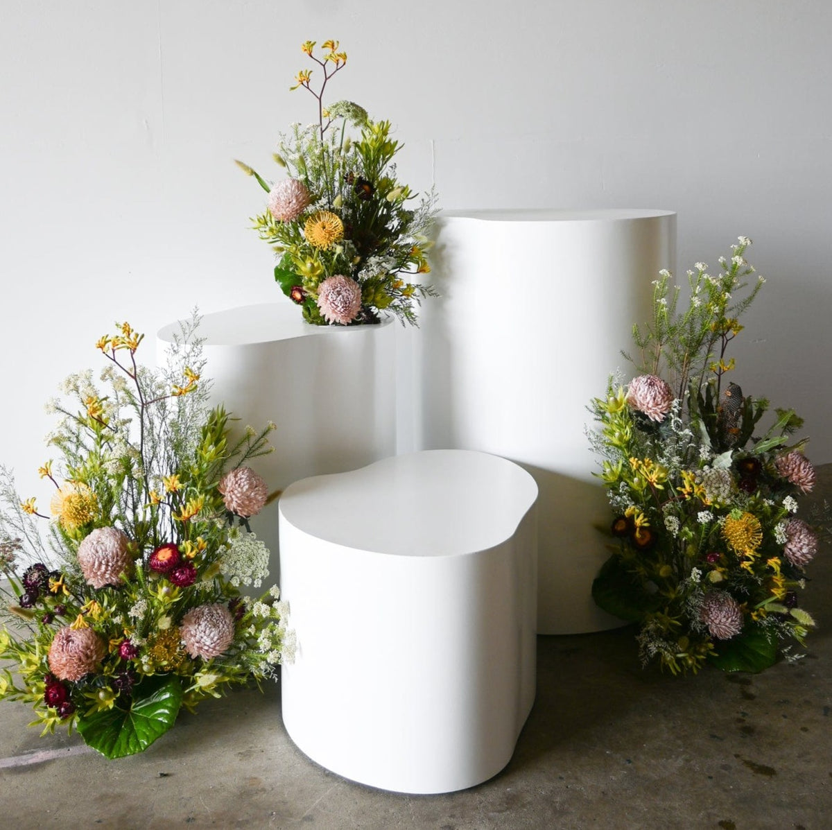 EG ORGANIC Plinth - WHITE 1000mm H - PLINTH HIRE SYDNEY REGION - TIMBERMILL