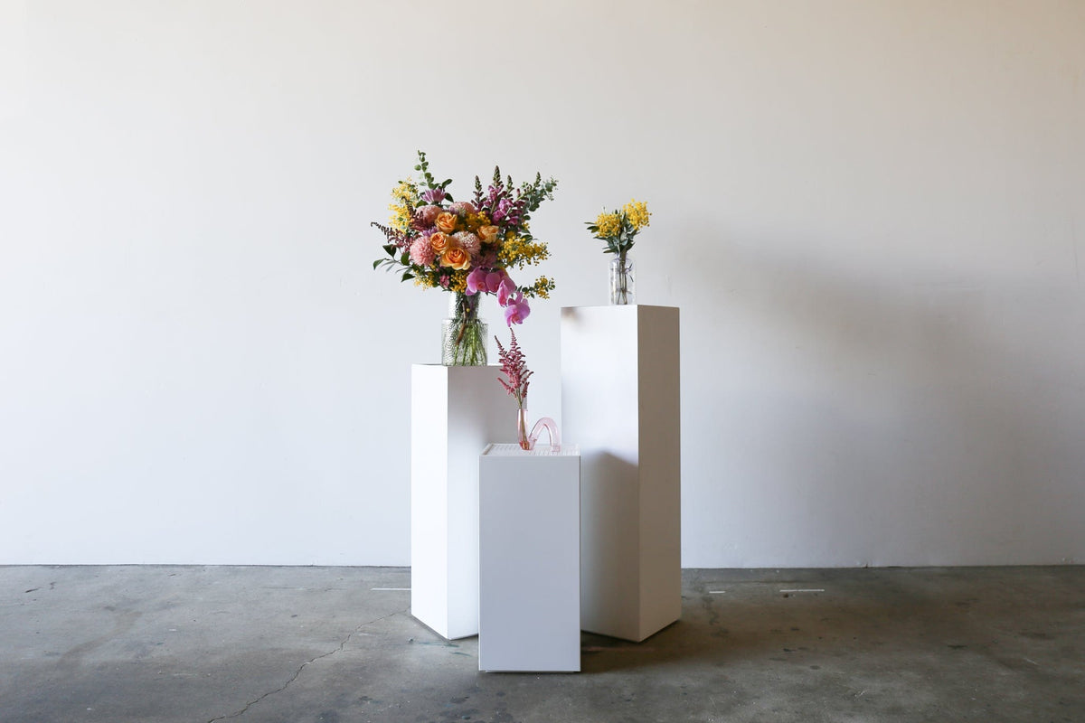 DD Plinth - 650mm H - WHITE - PLINTH HIRE SYDNEY REGION - TIMBERMILL