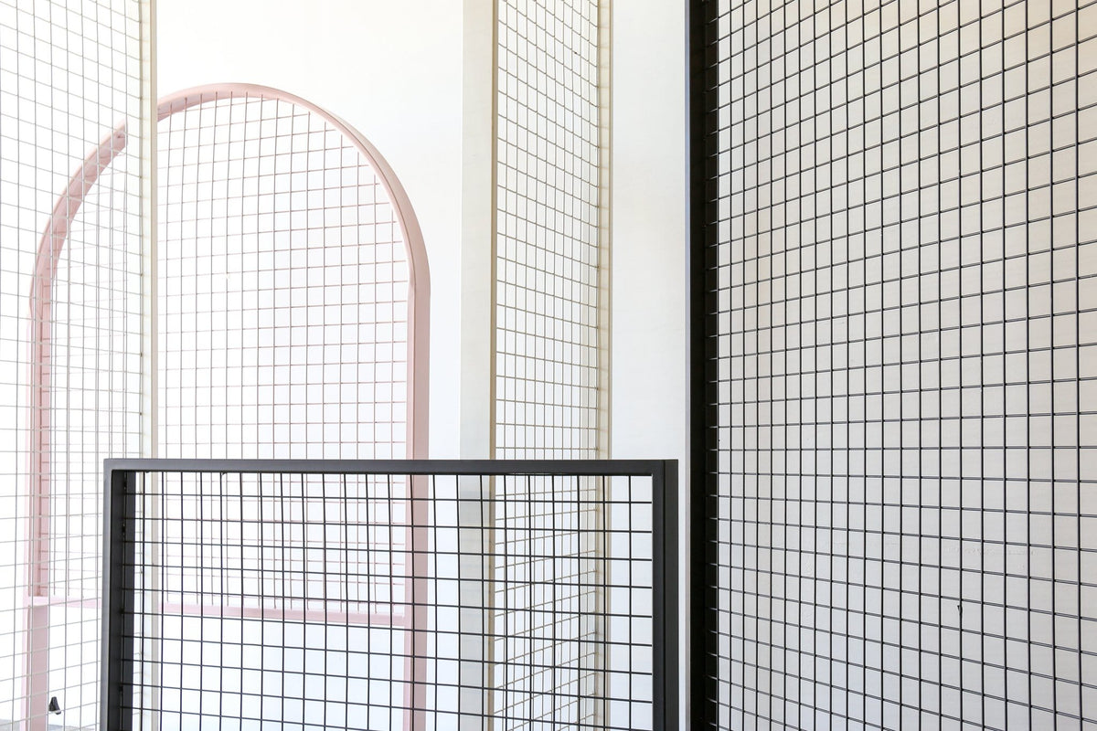 MINI MESH Wall Unit - BLACK | STRUCTURE, SHELVING, WALL HIRE SYDNEY ...